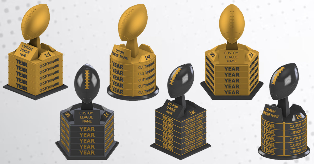 Custom 3D Printed Tiered Trophies for Fantasy Sports Leagues – Trophy Tiers